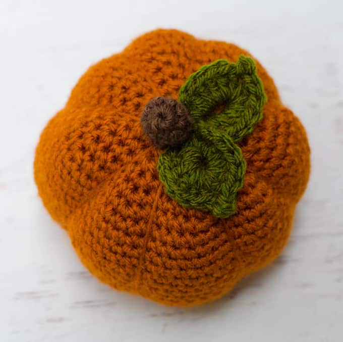 Large Crochet Pumpkin - Crochet 365 Knit Too