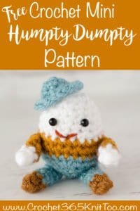 Mini Crochet Humpty Dumpty - Crochet 365 Knit Too