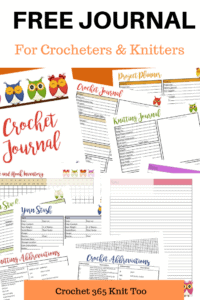 Free Crochet and Knit Journal - Crochet 365 Knit Too