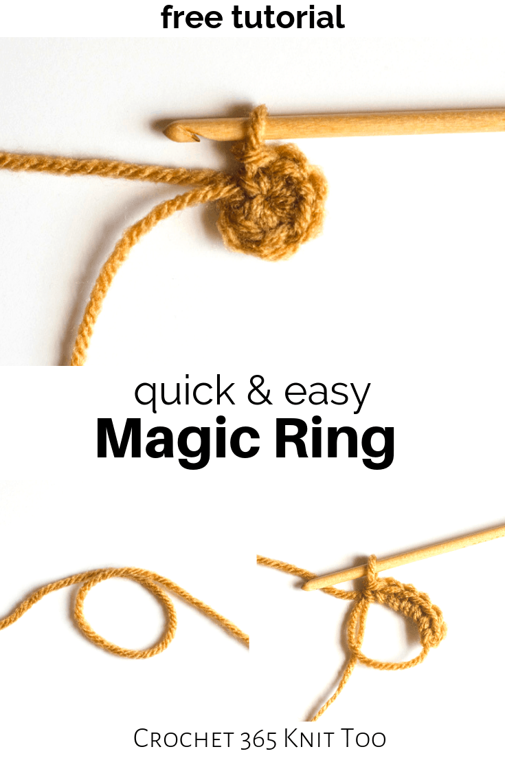 How to Crochet a Magic Ring - Crochet 365 Knit Too