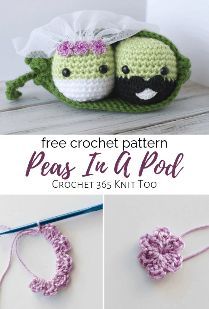Crochet Peas: Peas in a Pod Get Married! - Crochet 365 Knit Too