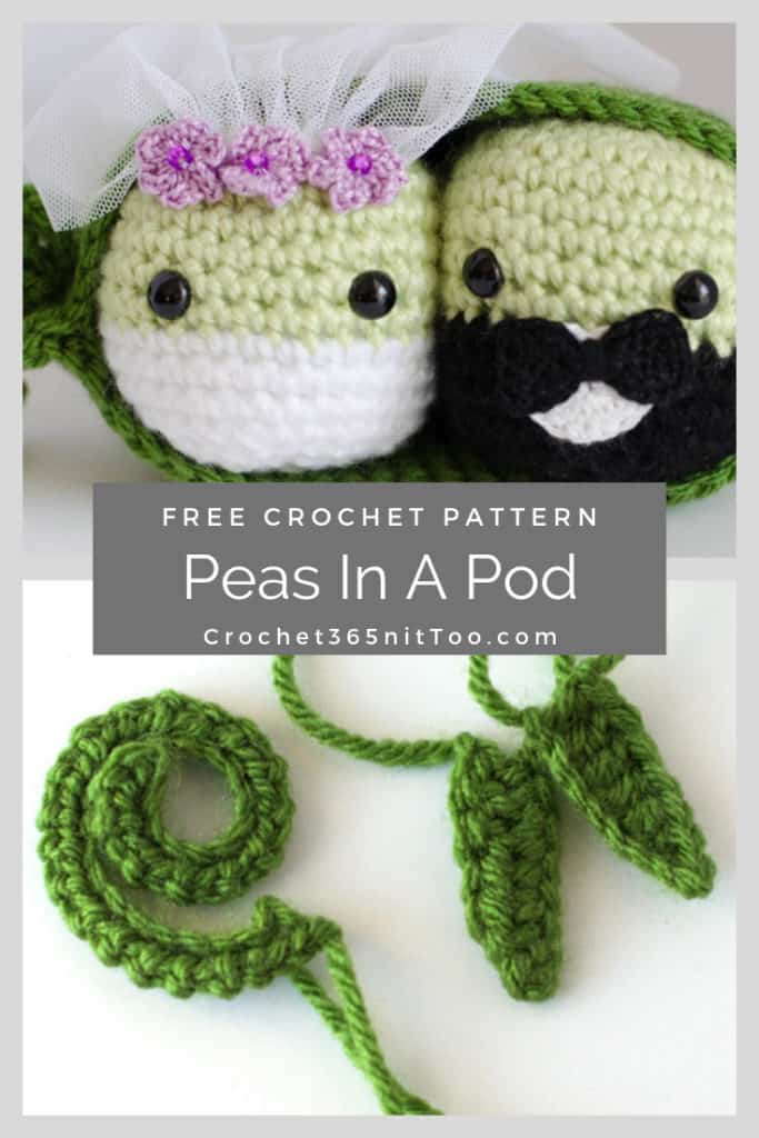 Crochet Peas: Peas in a Pod Get Married! - Crochet 365 Knit Too