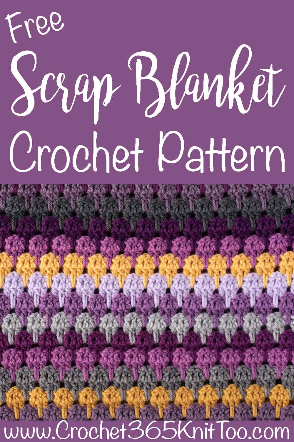 Happy Lark Crochet Scrap Blanket - Crochet 365 Knit Too