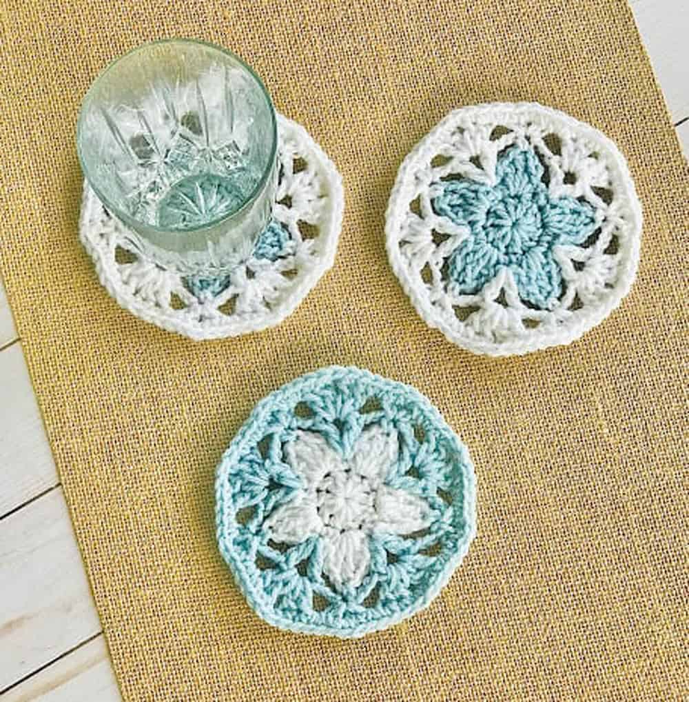 Crochet Flower Coaster Patterns Sure to Steal Your Heart - Crochet 365 ...