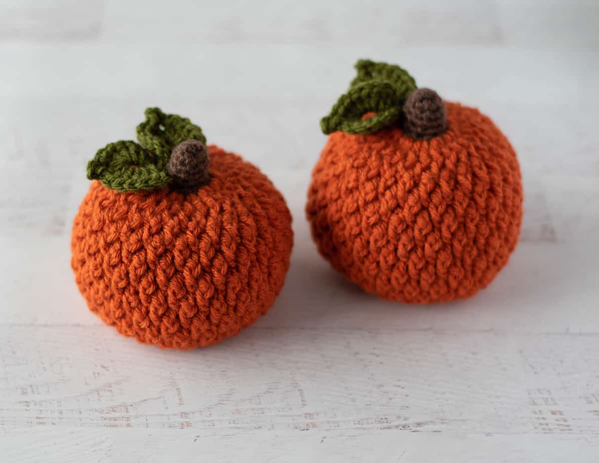 Textured Crochet Pumpkin - Crochet 365 Knit Too