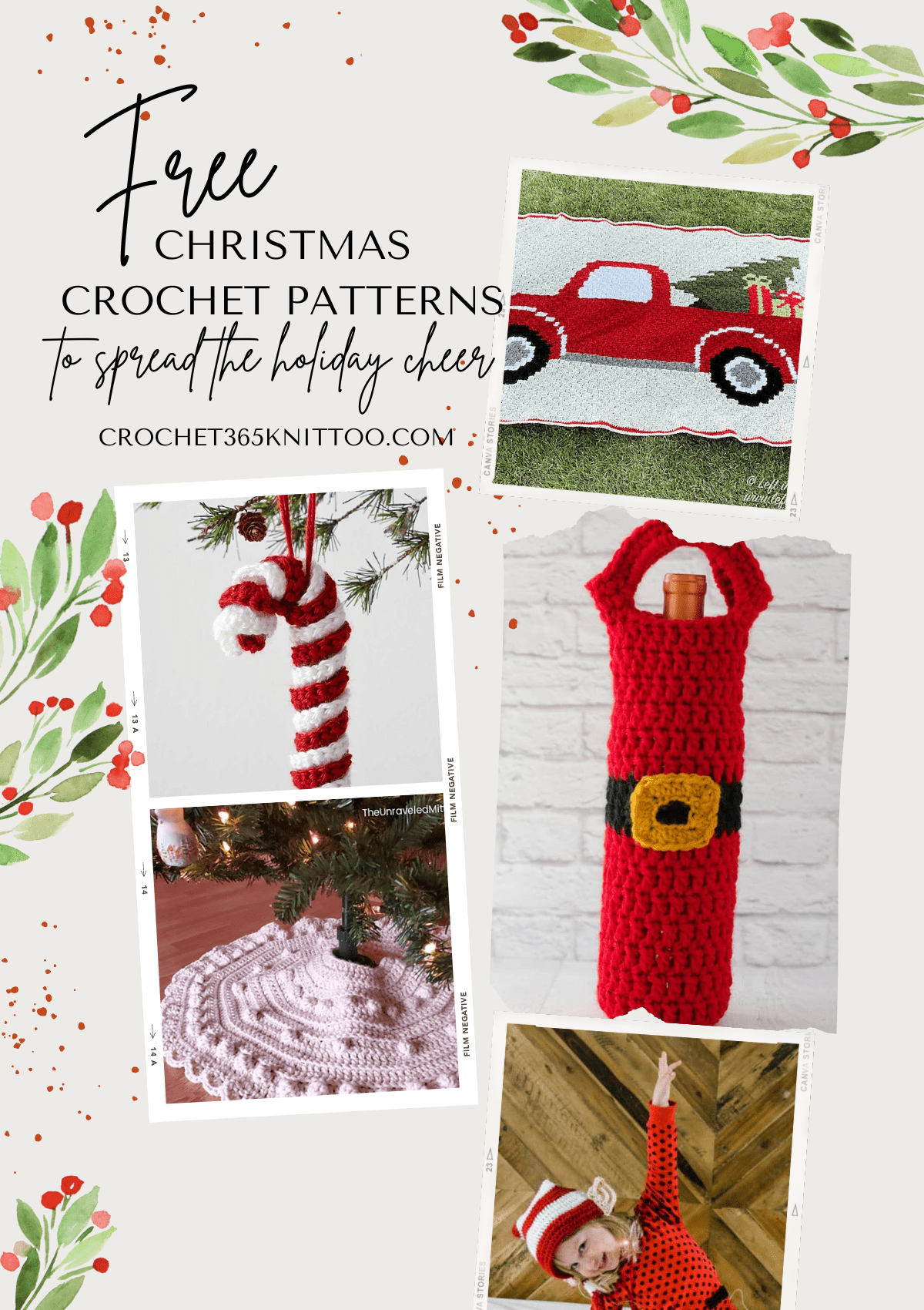 The Cutest Free Christmas Crochet Patterns - Crochet 365 Knit Too