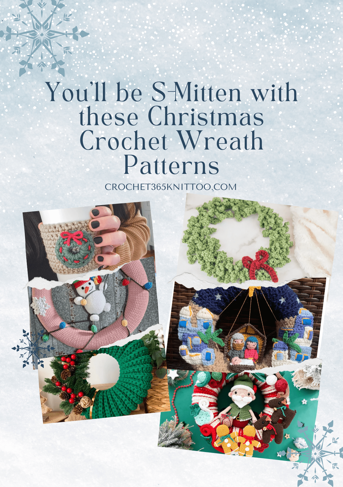 Crochet Christmas Wreath Patterns Yule Love - Crochet 365 Knit Too